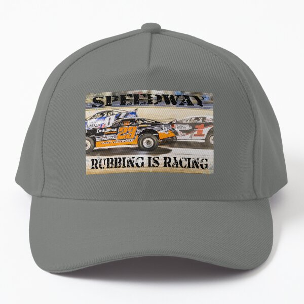 "Rubbing is Racing - Speedway" Cap for Sale by shaynetwright | Redbubble