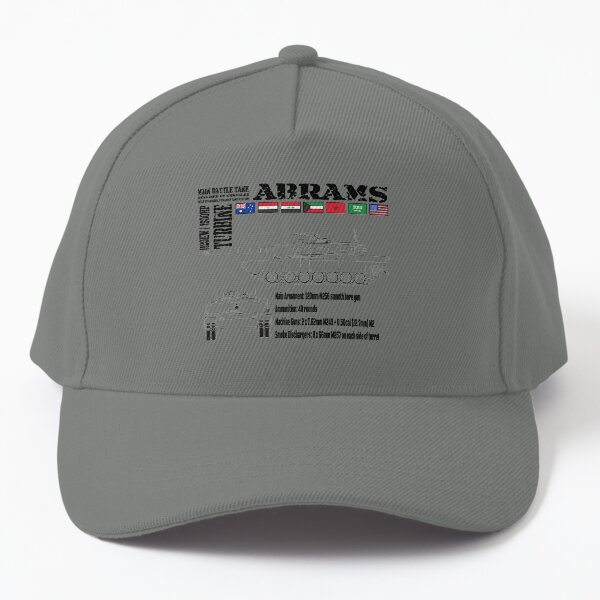"Abrams Main Battle Tank M1A1 M1A2" Cap for Sale by shaynetwright ...