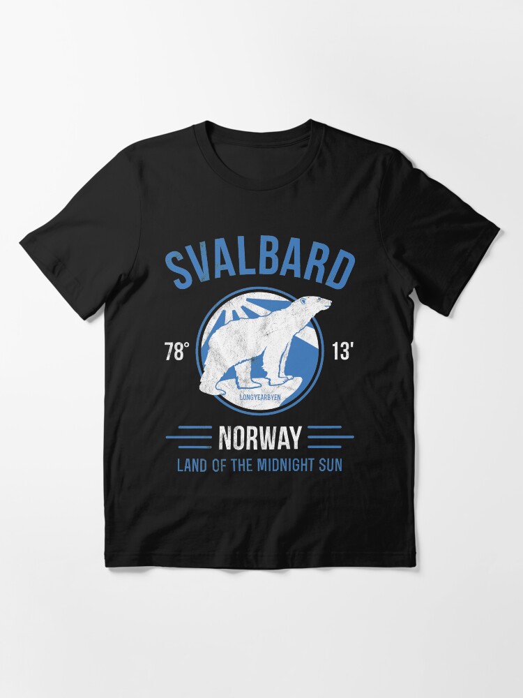 "Svalbard Polar Bear - Midnight Sun in Norway" Essential T-Shirt for ...