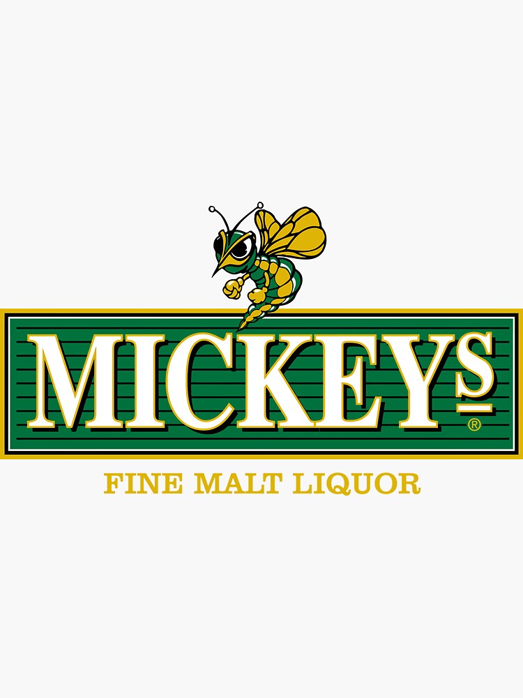 Pegatina «Licor de malta fina Mickey_s, Mickeys Hornet» de fred-cousins ...