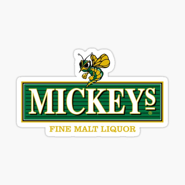 Pegatina «Licor de malta fina Mickey_s, Mickeys Hornet» de fred-cousins ...