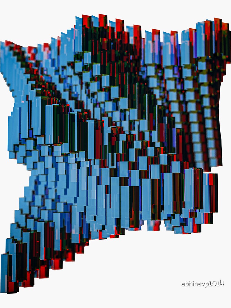 "Crystalline parametric design" Sticker for Sale by abhinavp1014 ...