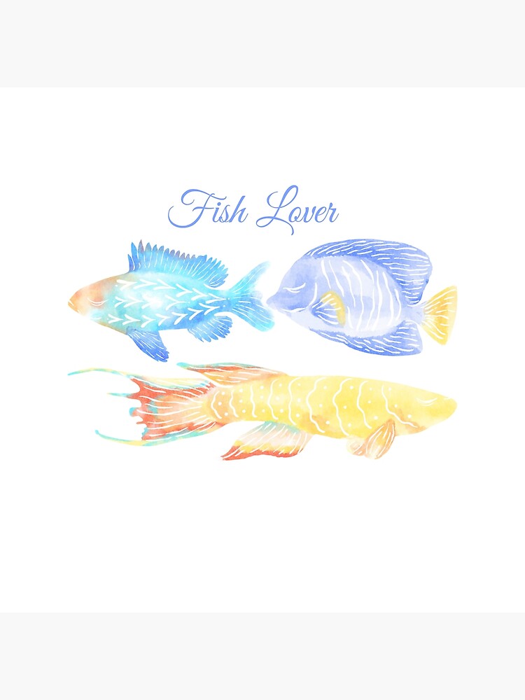 "Fish Lover" Poster by Alvys-corner | Redbubble