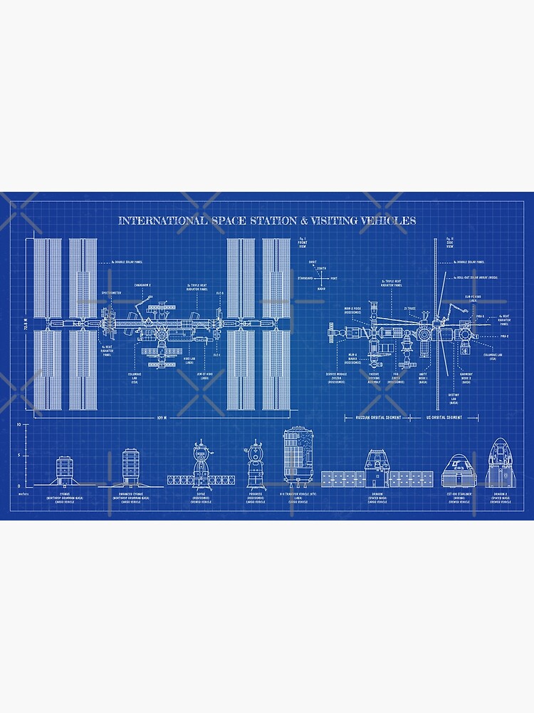 "International Space Station (ISS) & Visiting Vehicles (Blueprint ...