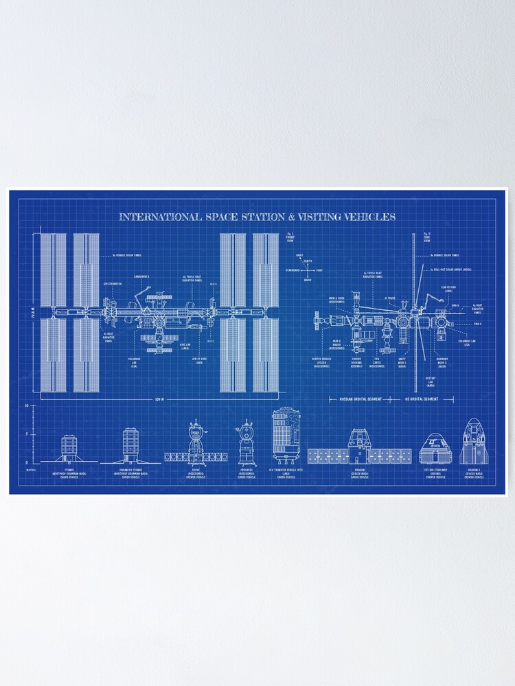 "International Space Station (ISS) & Visiting Vehicles (Blueprint ...