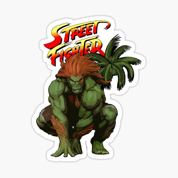 "Blanka Street Fighter" Sticker for Sale by TheDedson | Redbubble