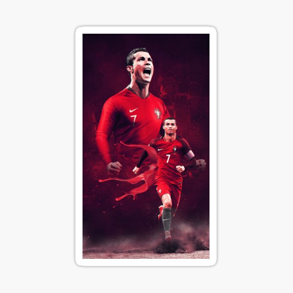 "Cristiano Ronaldo Design" Sticker for Sale by SoccerLegend | Redbubble
