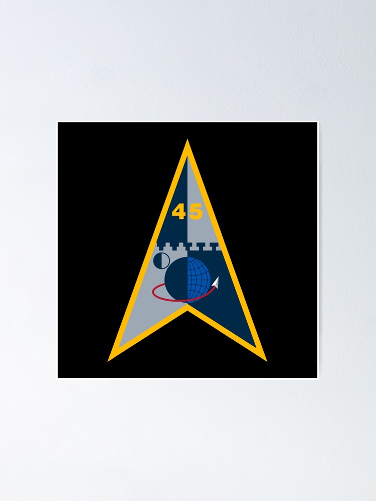 "Shield of the Space Launch Delta 45" Poster for Sale by trendistudio ...