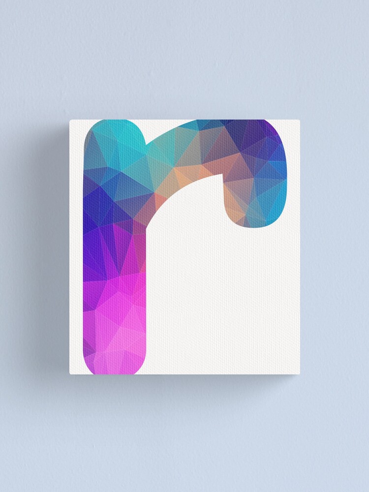 "Letter r Lower Case Alphabet r Colorful Art" Canvas Print for Sale by ...