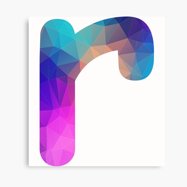 "Letter r Lower Case Alphabet r Colorful Art" Canvas Print for Sale by ...