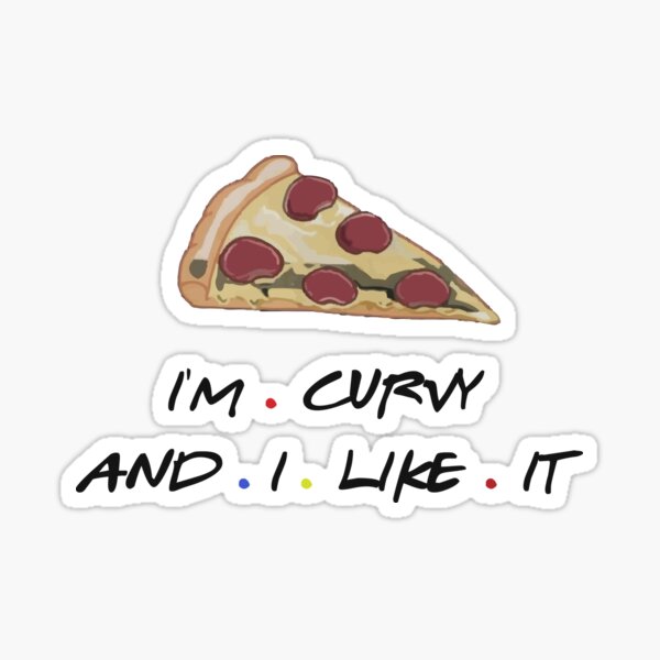 "i'm curvy and i like it!" Sticker for Sale by PRONGZ Design | Redbubble