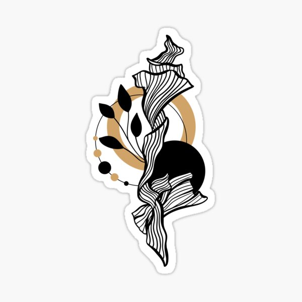 " Moon face modern abstract minimalist art - sandy" Sticker for Sale by ...