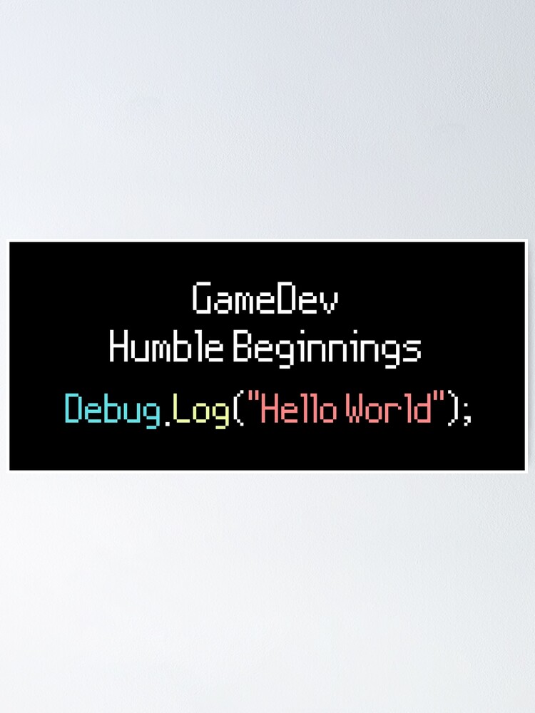 "Gamedev - Indie Game developer - Game designer" Poster for Sale by ...