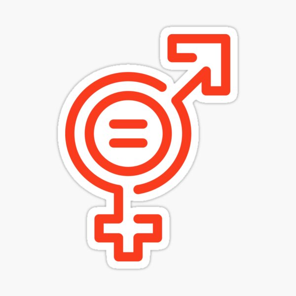 "Gender equality color icon." Sticker for Sale by backwooddesign ...