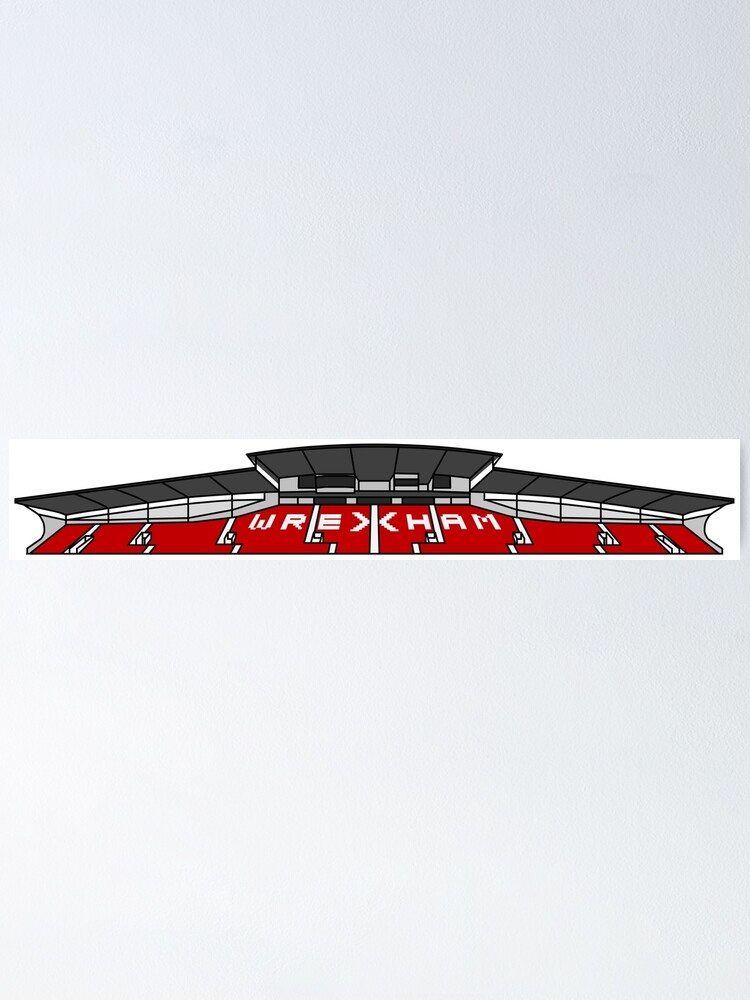 "Wrexham AFC Racecourse Mold Road Stand" Poster by bendavies505 | Redbubble