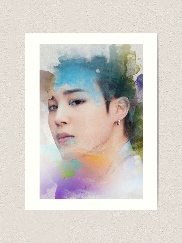 "Jimin, Fanart, Watercolour, KPOP, BTS, Park Jimin Fanart" Art Print by emmsephemera | Redbubble