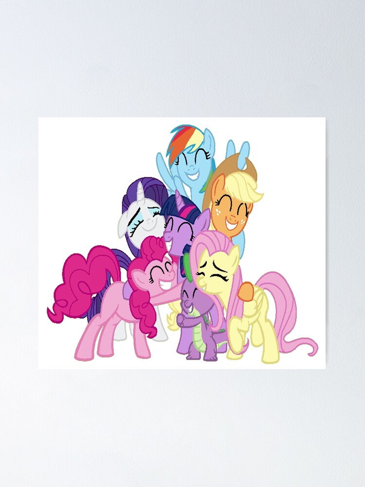 "My Little Pony Group Hug" Poster for Sale by pokemon99883 | Redbubble