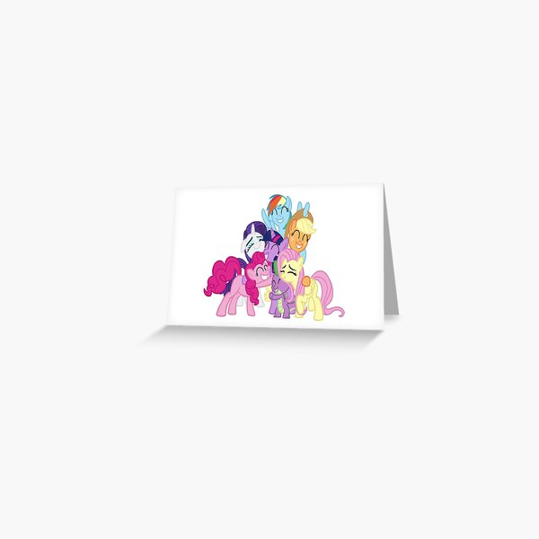 "My Little Pony Group Hug" Greeting Card by pokemon99883 | Redbubble