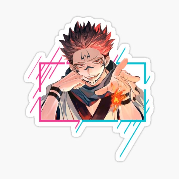 "Sukuna " Sticker for Sale by oxanime | Redbubble