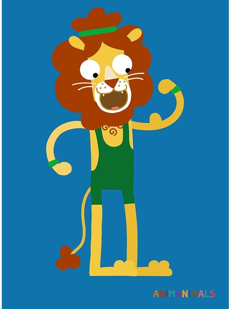 "Animanimals Lion" Poster by FILMBILDER | Redbubble