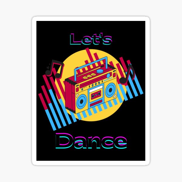 "Let's Dance" Sticker for Sale by sutanu99 | Redbubble