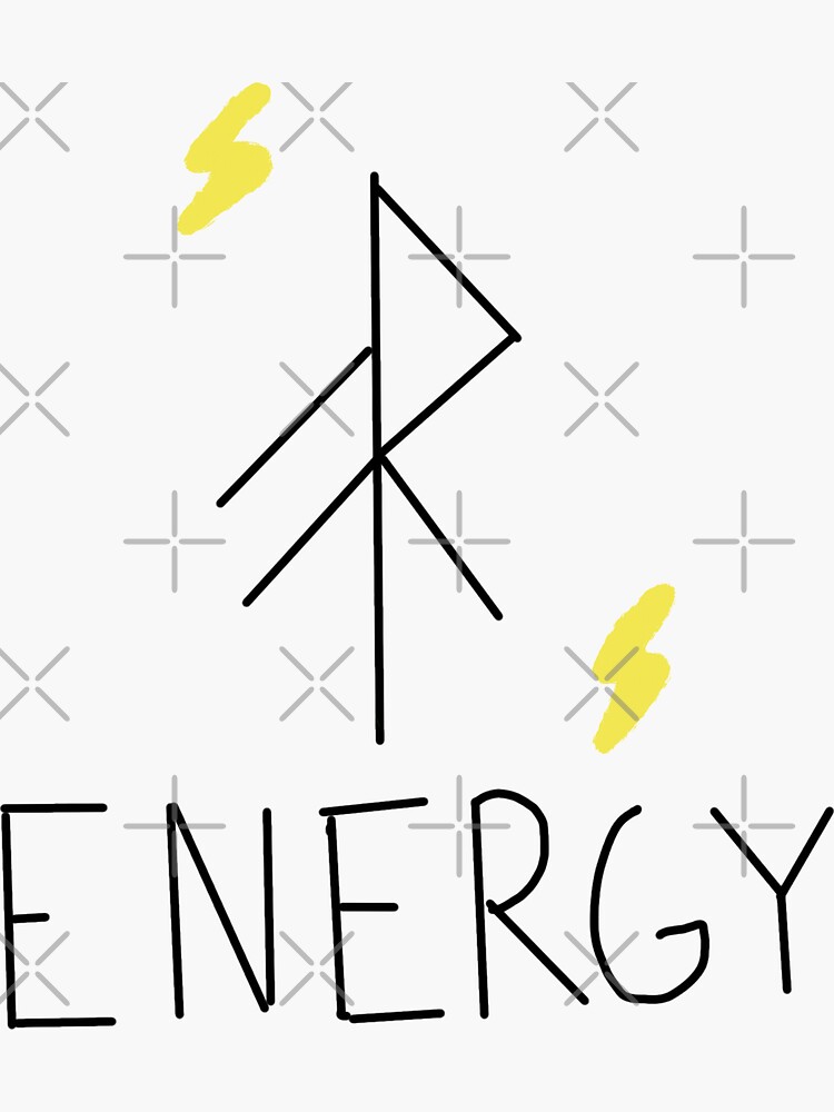 "Energy rune charm norse mythology" Sticker for Sale by RosalindAudrey ...