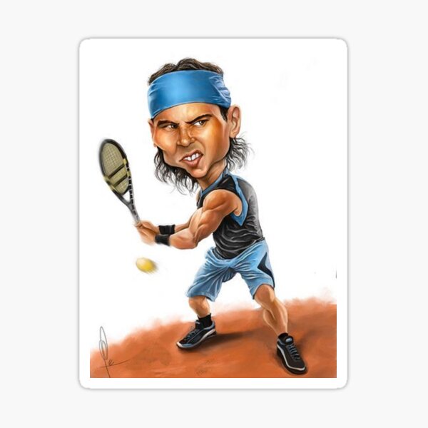 "Rafael Nadal" Sticker for Sale by darusandi96 | Redbubble