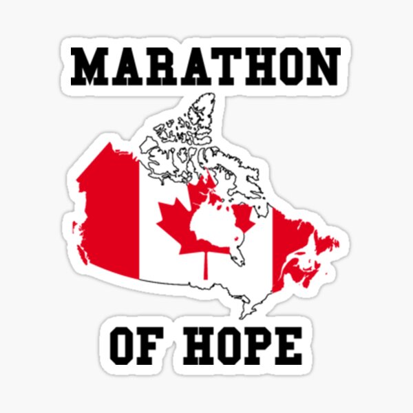 "MARATHON OF HOPE T-shirt classique -Terry Fox" Sticker for Sale by ...