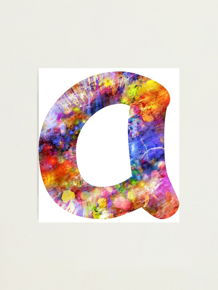 Lámina fotográfica «Letra a Alfabeto en minúscula Regalo colorido» de ...