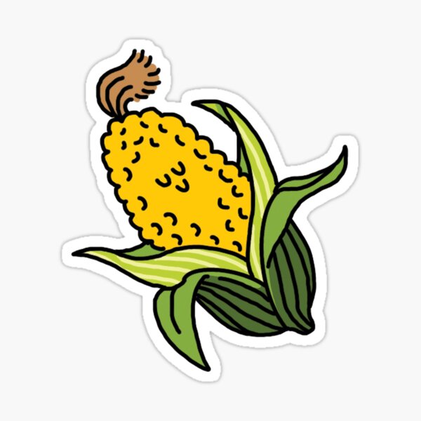"cute corn" Sticker for Sale by SlowolyRweety | Redbubble