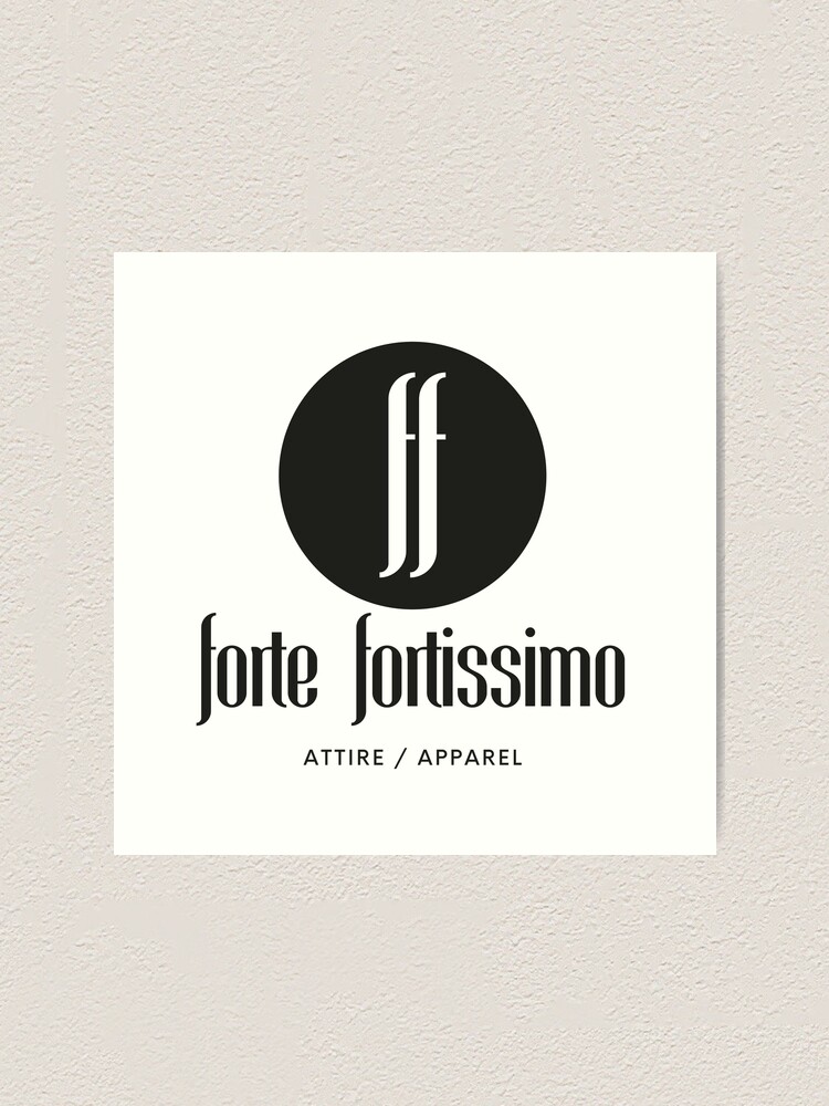 "forte fortissimo ff-logo" Art Print for Sale by ForteFortissimo ...