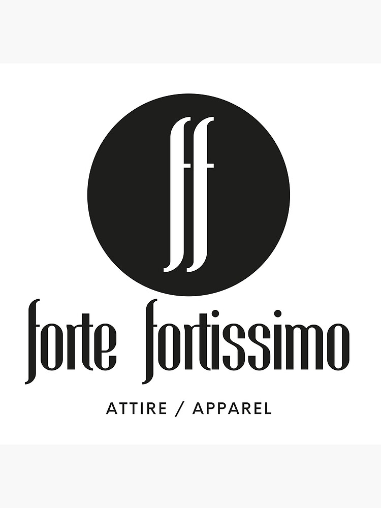 "forte fortissimo ff-logo" Art Print by ForteFortissimo | Redbubble