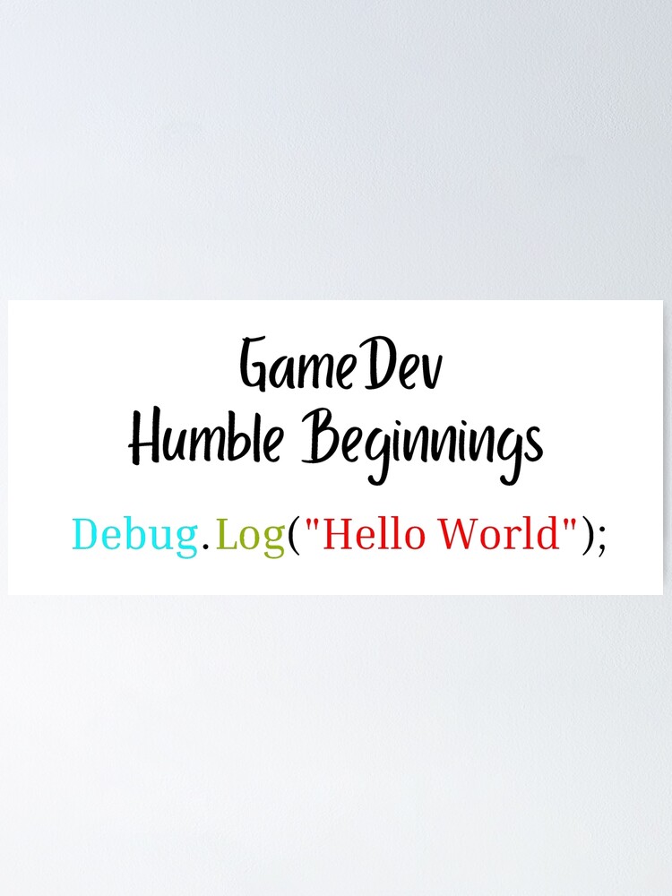 "Gamedev - Indie Game developer - Game designer" Poster for Sale by ...
