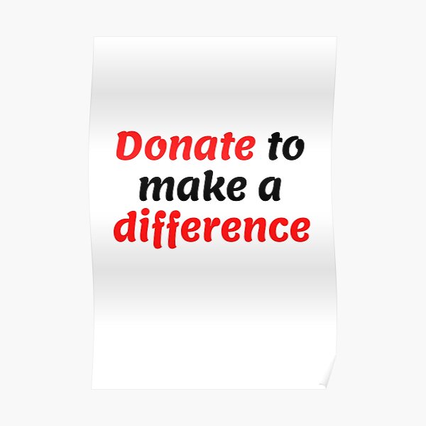 "International Day of Charity - Donate to make a difference" Poster for ...