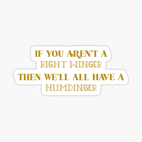 "Humdinger" Sticker for Sale by leahlasean | Redbubble