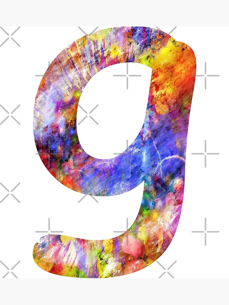Lámina fotográfica «Letra g Minúscula Alfabeto Colorido g Regalo» de ...