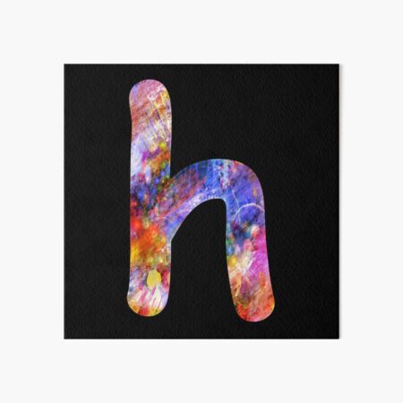 "Letter h Lower Case Alphabet Colorful h Gift" Art Board Print for Sale ...