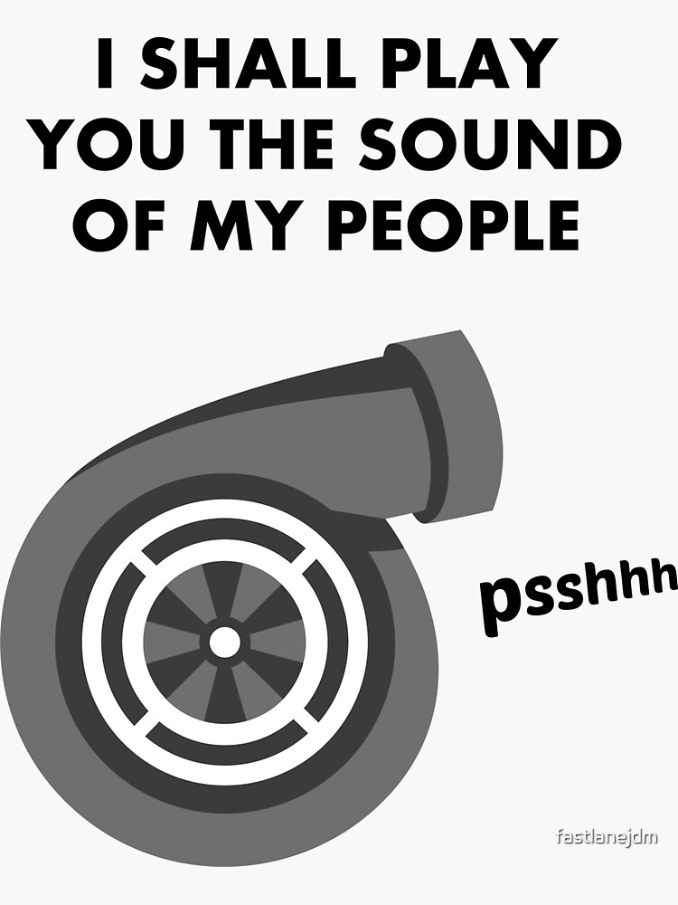 "JDM sticker - TURBO sound" Sticker for Sale by fastlanejdm | Redbubble