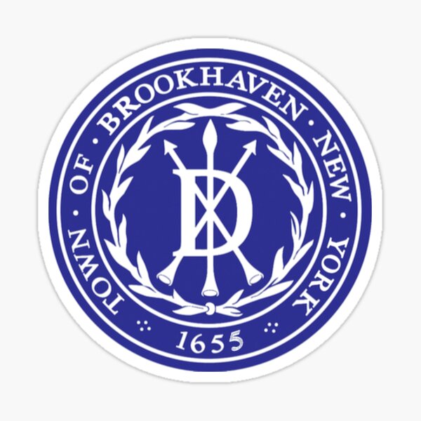 "Town Of Brookhaven New York 1655" Sticker for Sale by Phantasmal-2-do ...