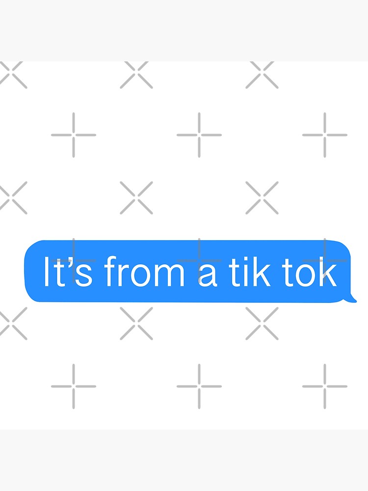 "It’s from a tik tok message text bubble sticker " Sticker for Sale by ...