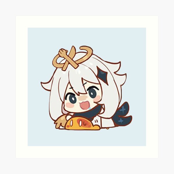 "Genshin Impact Paimon Chibi" Art Print by thePeachPit | Redbubble