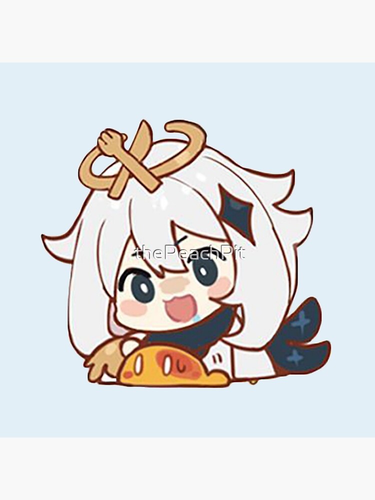 "Genshin Impact Paimon Chibi" Poster for Sale by thePeachPit | Redbubble