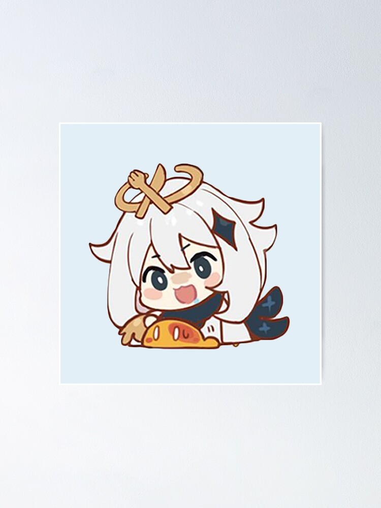 "Genshin Impact Paimon Chibi" Poster for Sale by thePeachPit | Redbubble