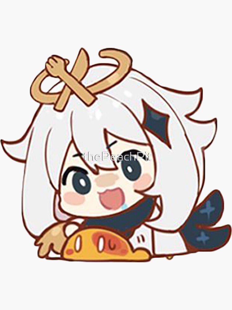 Pegatina «Genshin Impact Paimon Chibi» de thePeachPit | Redbubble