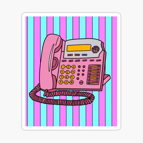 "Old Antique Retro Phones" Sticker for Sale by flofin | Redbubble
