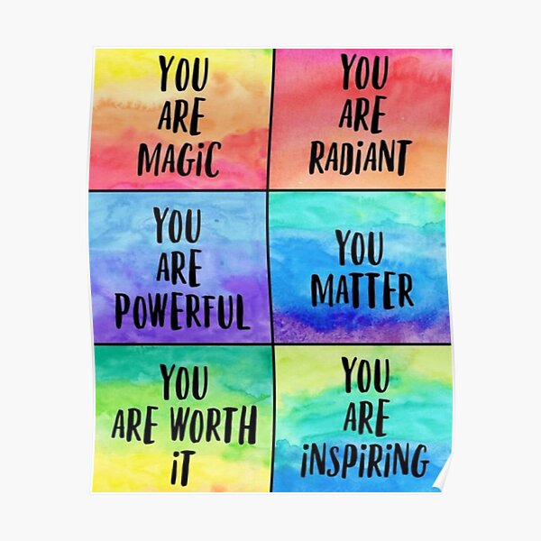Póster «Eres mágica, eres radiante, eres poderosa» de sourceoflife ...