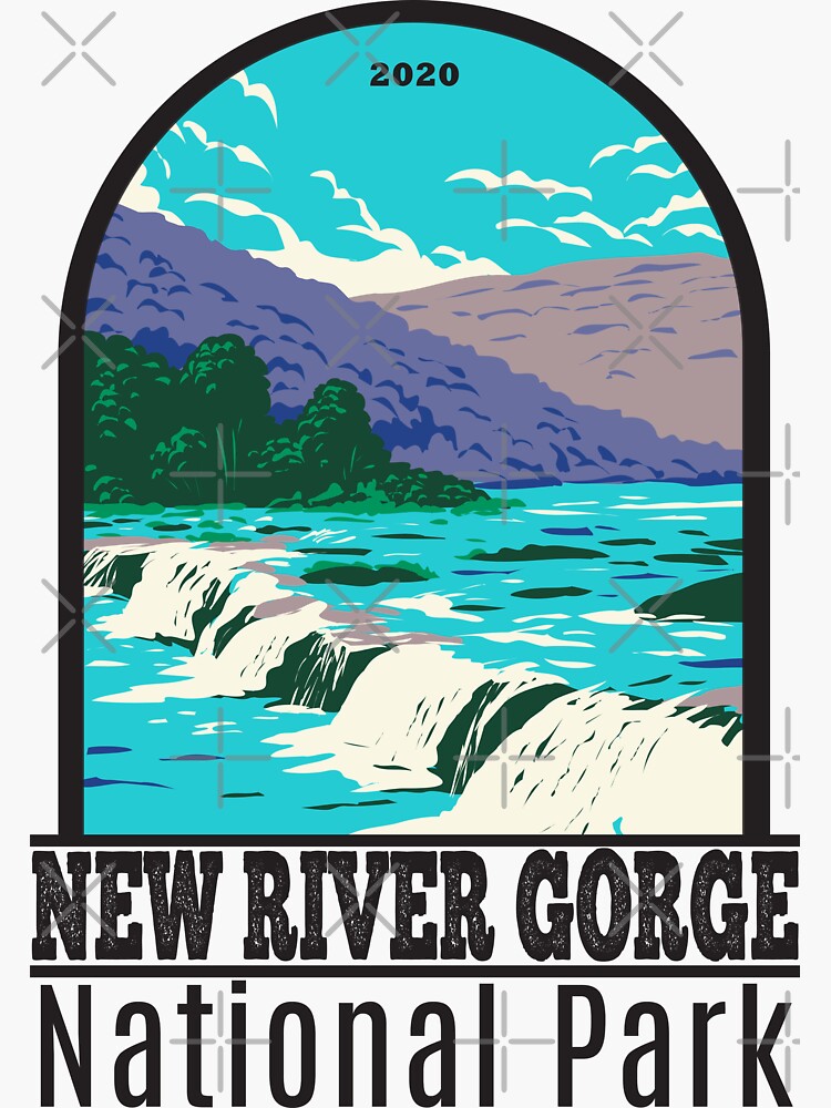 Pegatina «Parque Nacional New River Gorge West Virginia» de ...