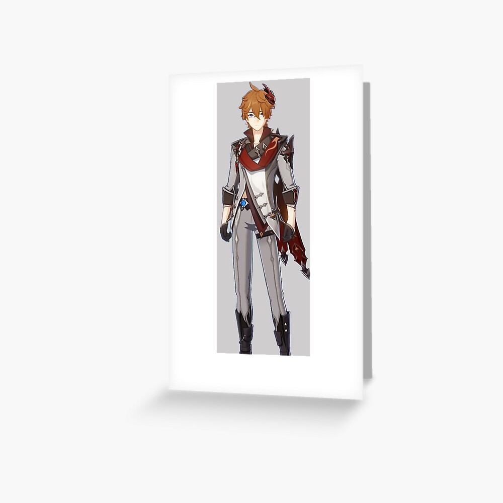"Genshin Impact Childe Tartaglia Full Body" Greeting Card for Sale by ...