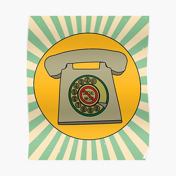 "Old Antique Retro Phones" Poster by flofin | Redbubble