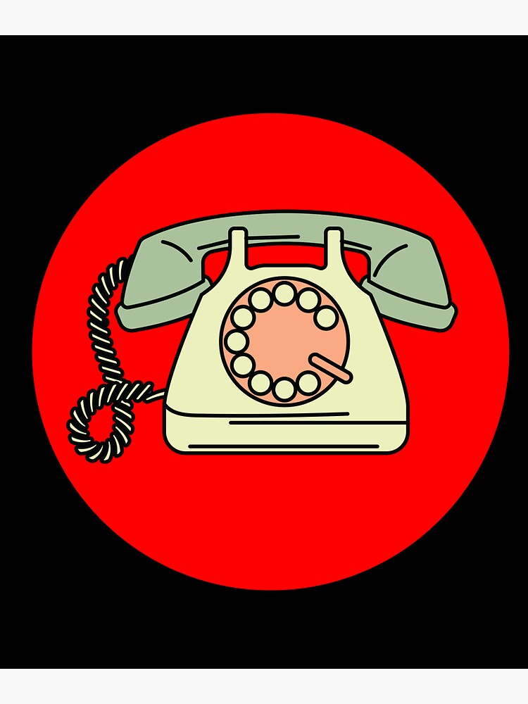 "Old Antique Retro Phones" Sticker for Sale by flofin | Redbubble